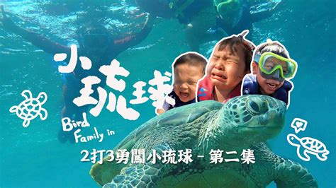 【2打3勇闖小琉球2】小琉球帶小朋友也可以浮潛嗎？全家跟著海龜一起游泳囉！海龜就在腳邊超級近！但結果鳥寶寶哭成一片？ —鳥家玩翻小琉球