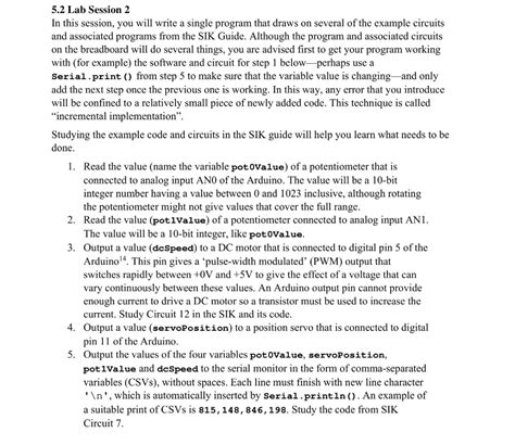 Solved 52 Lab Session 2 In This Session You Will Write A