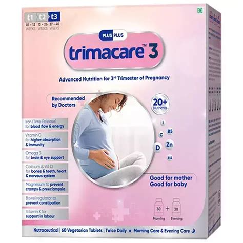 Plusplus Trimacare 3 Prenatal Pregnancy Multivitamins 3030 Uses