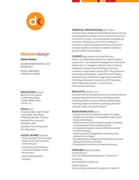 Diane Kluxen Resume PDF