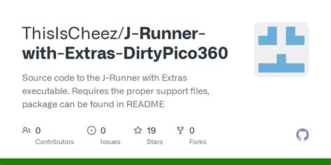 GitHub ThisIsCheez J Runner With Extras DirtyPico360 Source Code To
