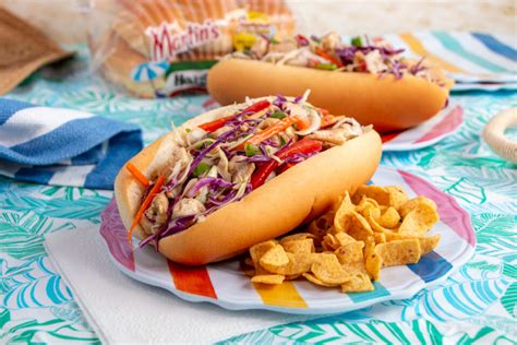 Asian Chopped Chicken Hoagie Martins Famous Potato Rolls And Bread