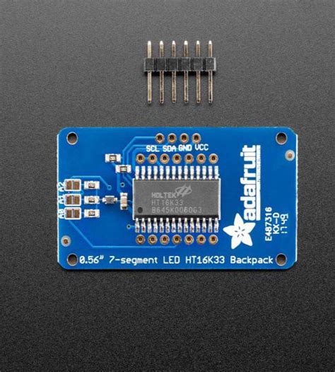 Adafruit 7 Segment Led Matrix Backpack [ada 877] 디바이스마트
