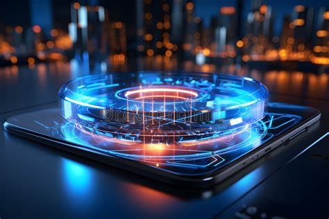 Abstract Digital User Interface Technology Generativeai Stock Illustration Illustration Of