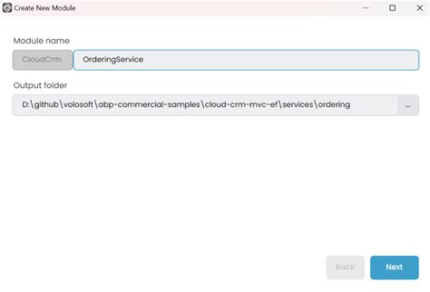 Microservice Tutorial Part 04 Creating The Initial Ordering Service Abpio Documentation