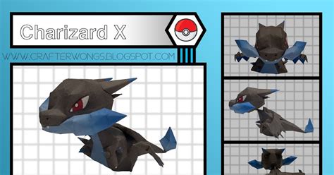 Crafter Wongs Papercraft Chibi Mega Charizard X