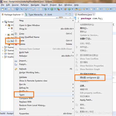svn使用svn ignore忽略eclipse的项目工程文件 eclipse svn ignore csdn博客