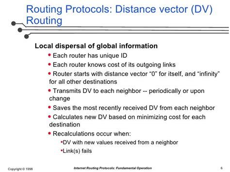 Internet Routing Protocols Fundamental Concepts Of Distance Vector A