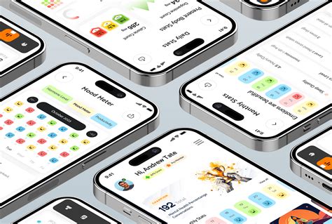 Mood Tracker Mobile App UI Design Behance