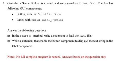 Solved Consider The Following Scenario Write A Gui Chegg