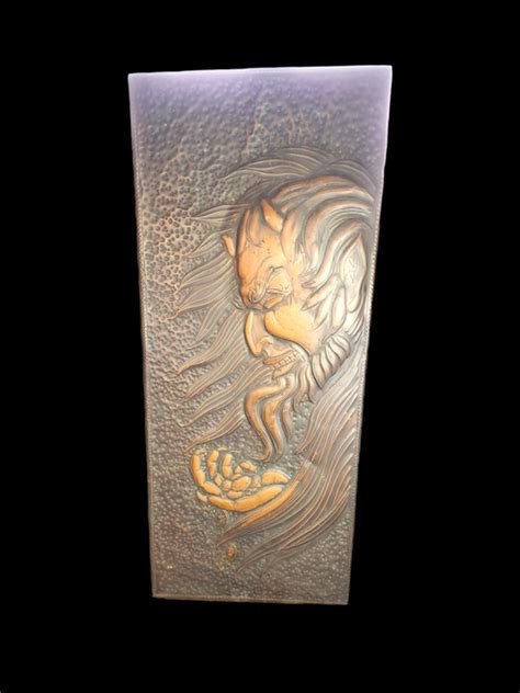 Mephistopheles Lucifer 26 X 11 Raised 1 3 8 Inch Relief Copper Ove