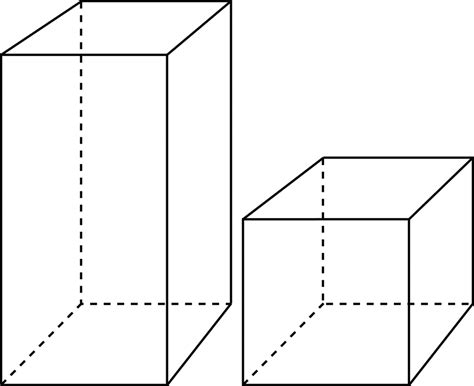 2 Rectangular Prisms Clipart Etc