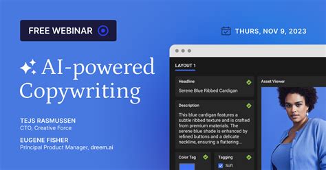 Webinar Introducing Ai Powered Copywriting In Creative Force Save Your Seat