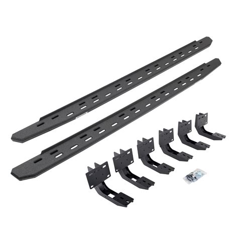 Go Rhino RB Slim Line Running Board Kit Protective Bedliner Coating Crew Cab SharpTruck