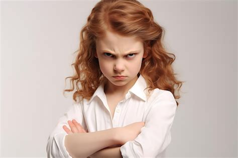 Premium Photo Portrait Of Angry Girl Showing Obscene Gesture While