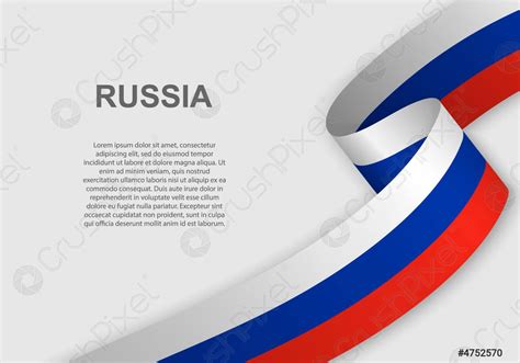 Waving Flag Template For Independence Day Stock Vector 4752570