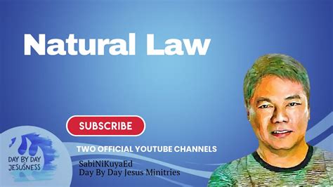 Pastor Ed Lapiz Natural Law Latest Video Message Official Youtube