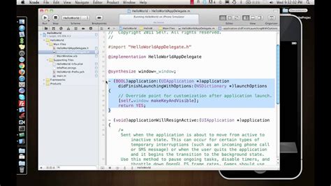 Iphoneipad Tutorial And Lesson 2 Complete Xcode Ib Simulator Part 33 Youtube