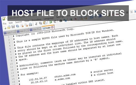 How To Block Web Pages Using Windows Hosts File Nucleio Information