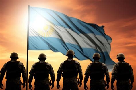 Um grupo de soldados está de costas na frente de uma bandeira da