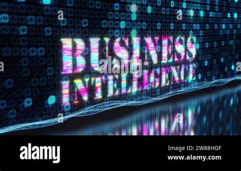 D Animation Of Digital Transformation Colorful Text Word Flicker Light