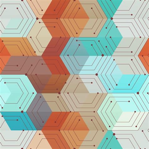 Premium Vector Technology Geometric Seamless Pattern Eps 10 Vector File