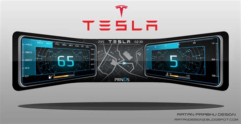 Tesla Instrument Cluster Design Concept On Behance