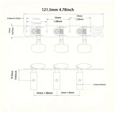 Smooth Precise Tuning Machine Heads Classical Guitar