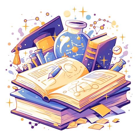 Os Alunos Aprendem Sobre Os Recursos Escolares Vetor Premium Gerado