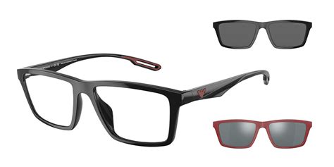 Emporio Armani EA4189U with Clip-On 50601W Glasses Matte Grey ...