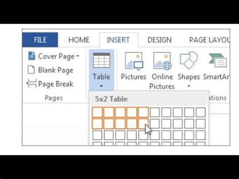 How To Insert Table In Microsoft Word Program And Design It YouTube