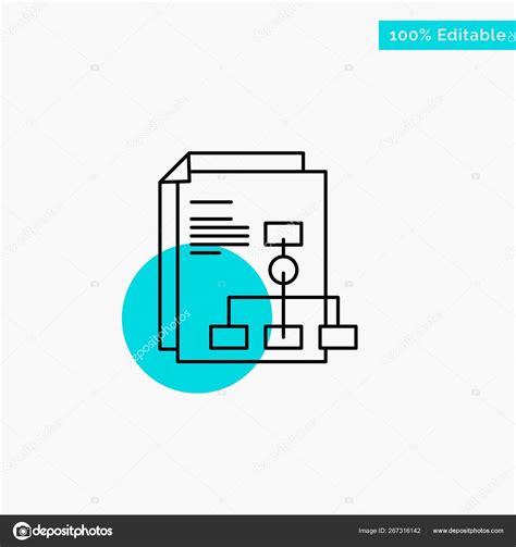 Presentation Graph Invoice Report Turquoise Highlight Circle Stock Vector Image By ©flatart