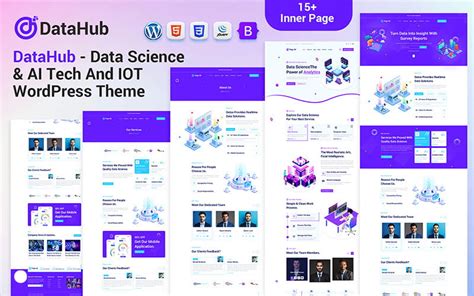 Datahub Data Science And Ai Tech And Iot Wordpress Theme Template Witch