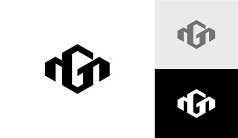 Letter Gm Or Mg Hexagon Logo Design Vector 22415387 Vector Art At Vecteezy