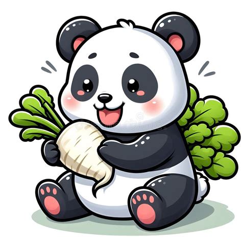 Panda Eating Bamboo Stock Illustration Illustration Of Download