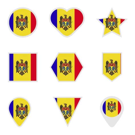 Premium Vector Pointer Collection With Shape Flag Design
