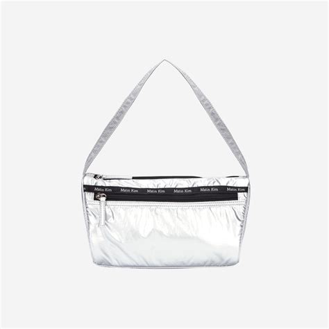 마뗑킴 글로시 토트백 실버 Matin Kim Kream