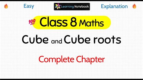 Class 8 Maths Cube And Cube Roots Class 8 Maths Chapter 6 Cube And