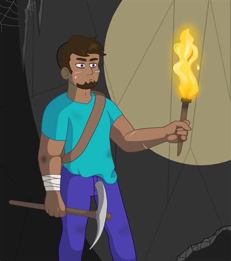 Steve Goes Mining Rminecraftart
