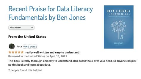Data Literacy On Linkedin More Praise For Data Literacy Fundamentals