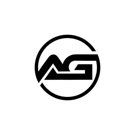 Premium Vector Ag Modern Logo
