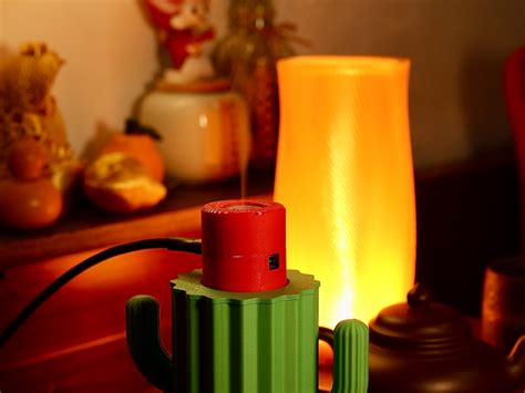 仙人掌笔筒 加湿器改装模块 来自 阿笨 Makerworld