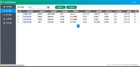 基于Python Mysql Django的资产设备管理系统的设计与实现 基于python 和django写一个简单的web资产管理 CSDN博客