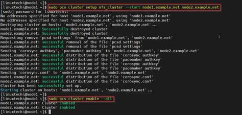 how to setup high availability nfs cluster on rhel 9 8