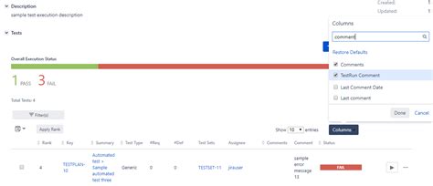 How To Show Testrun Comment In Xray Jira