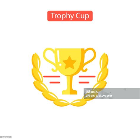 트로피 컵 아이콘입니다 플랫 픽토그램 비커에 대한 스톡 벡터 아트 및 기타 이미지 비커 1위 Championship