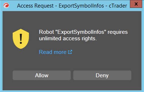 Exportsymbolinfos Cbot Algorithmic Forex Trading Ctrader Community
