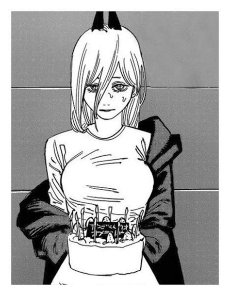 Power Chainsaw Man Manga Panel Birthday Cake Denji Glossy Etsy