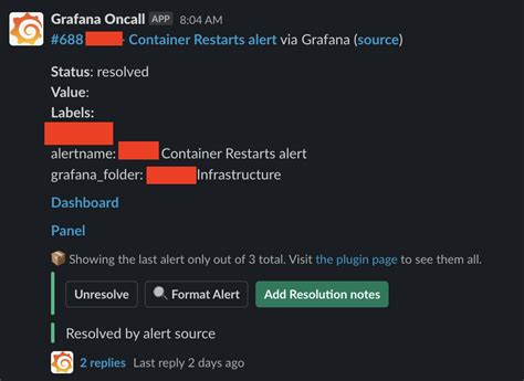 Slack Integration Ability To Retain Values After Resolved Event