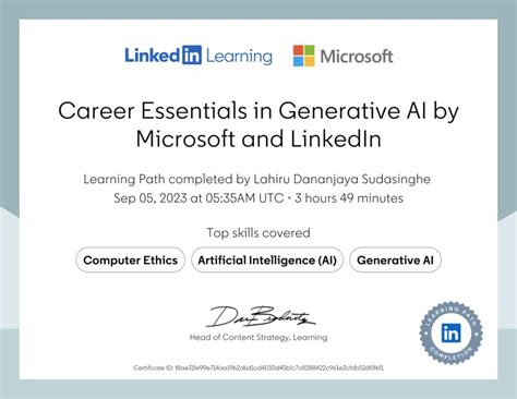 Lahiru Dananjaya Sudasinghe On Linkedin Certificate Of Completion
